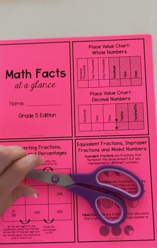 Grade 5 Ontario Math Curriculum | Math Facts Notes | Printable PDF