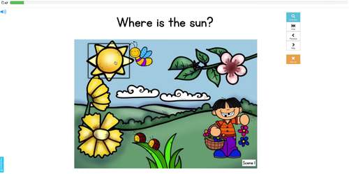 Wh Questions Boom Cards Speech Therapy Spring Scenes | Distance Learning