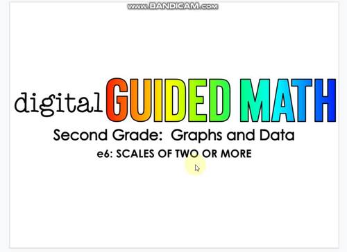 Digital Guided Math Second Grade Graphs and Data by Reagan Tunstall