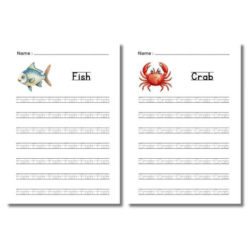 Animal Vocabulary Tracing worksheets, Vocabulary worksheets, Tracing Sheet