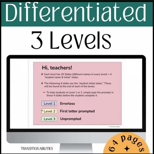 Signing Initials | Filling Out Forms | SPED Job Skills | Digital Google ...