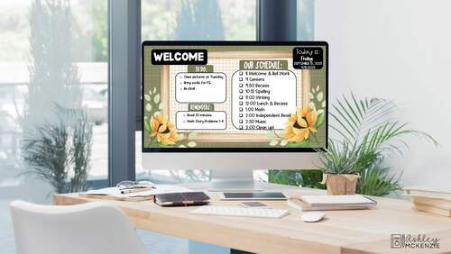 Fall Sunflowers Slides Templates | Distance Learning | for Google Slides