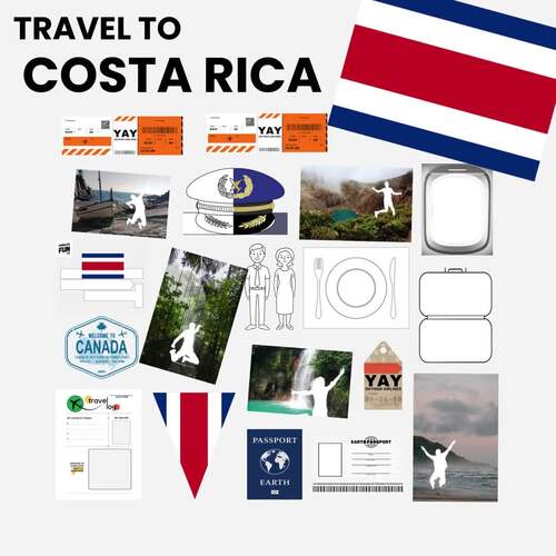 Travel to COSTA RICA! – Printable Pretend Travel Activity for Kids