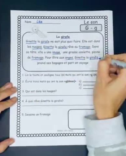 French phonics reading comprehension - Banque de textes avec sons vedettes