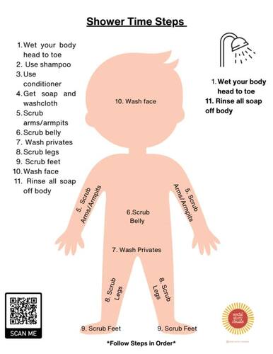 Shower/Bath Visual by socialstoryvisuals | TPT