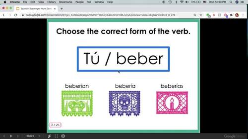 Spanish Scavenger Hunt - Conditional Tense by Miss Senorita | TpT