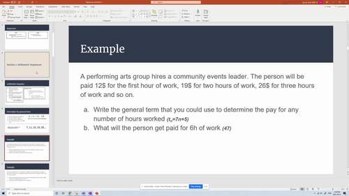 Sequences and Series Complete Lesson (Math 30-1, Pre Calculus 12B)