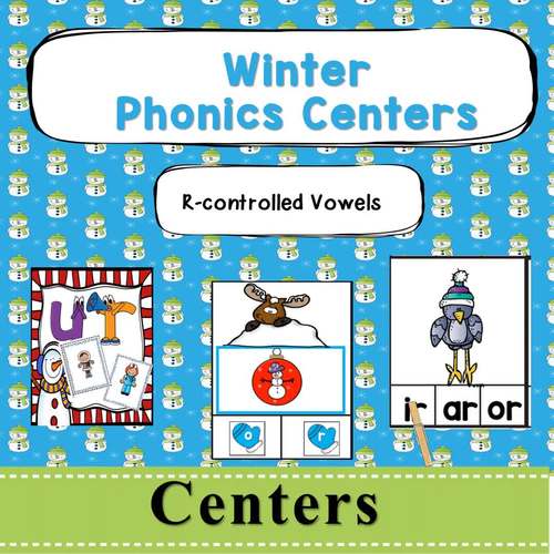 Winter Phonics Centers R – Controlled Vowels by Pint Size Learners