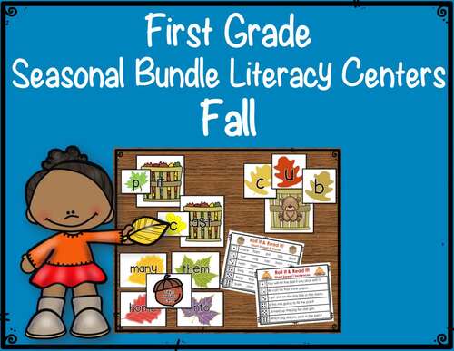 First Grade The Four Seasons Literacy Centers Bundle | TPT