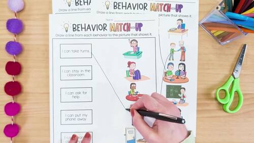Behavior Worksheets | SEL Activities & Behavior Sorts for Classroom ...