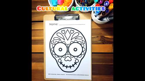 Day of the Dead Math, English, Art, & Writing Activities for Día de los ...