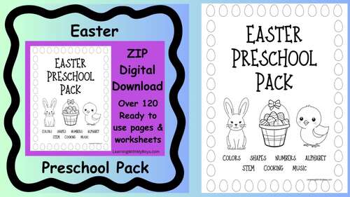 Easter Spring Preschool / Toddler Math & Literacy Activity Pack ...