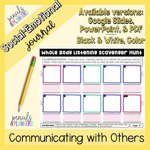 Communication Skills Kids by Pencils and Planners | TPT