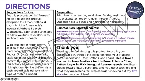 Ethos, Pathos, Logos Rhetorical Analysis of JFK's "Inaugural Address ...