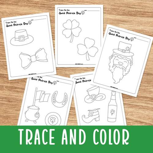 St. Patrick's Day Preschool Worksheets | March PreK Morning Work Activities
