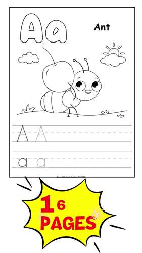 ALL ABOUT Alphabet Letter and Numbers | Handwriting Practice PreK MEGA ...