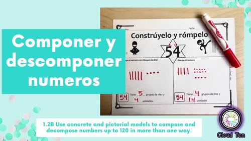 Componer y descomponer números hasta 120 by Cloud Ten | TPT