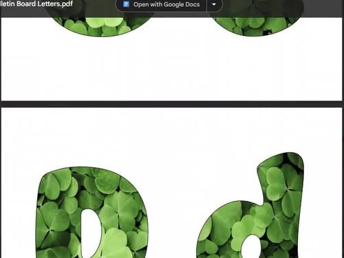 St. Patrick's Day Clover Alphabet & Numbers Bulletin Board Kit ...