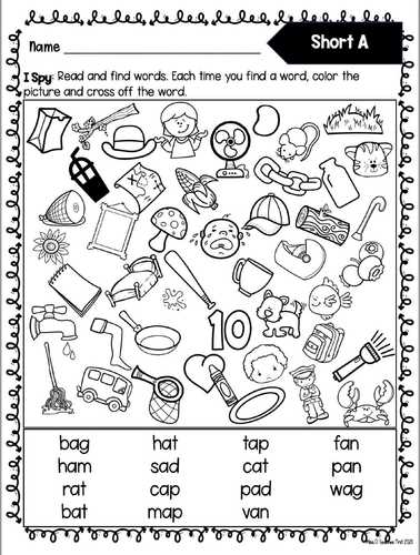 Phonics I Spy WORKSHEETS by Miss D Teaches First | TPT