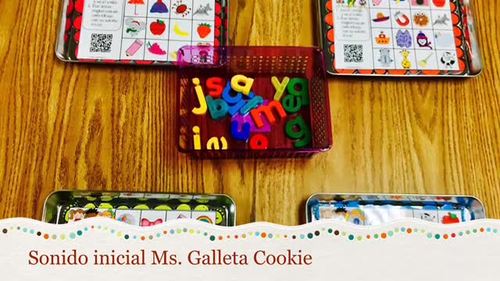 Sonido Inicial Centros de letras magnéticas y mini-lección con código ...