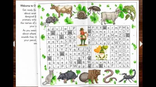 St patricks day-English Activity (word search puzzle) - Wild Word Safari