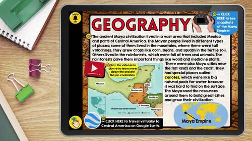 Ancient Maya LINKtivity® | G.R.A.P.E.S - Geography, Religion ...