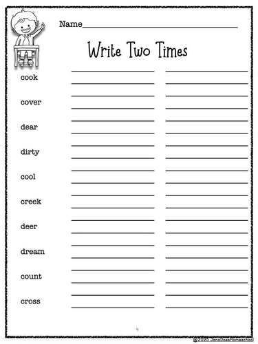 Sight Word Practice - Dolch 4th Grade List 3 by Jana Does Homeschool