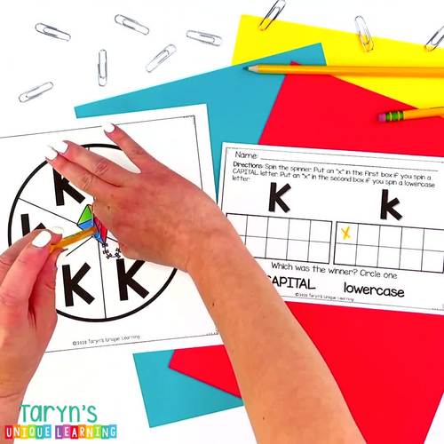 Uppercase and Lowercase Letter Matching Worksheets Recognition ...