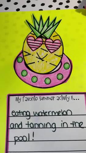 End of the Year Craftivity for Summer by The Teaching Diva Corner