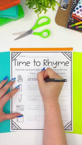 Short OO Diphthong Word Work - OO Diphthong Activities for Literacy Centers