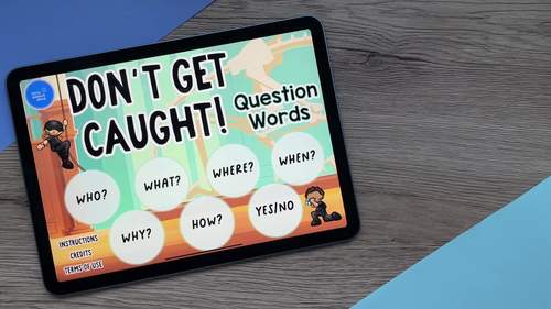 Language Game - Question Words - Don't Get Caught - PowerPoint & Boom ...