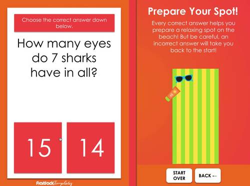 Summer Multiplication Digital Math Game for PowerPoint ™ by 3rd Grade ...