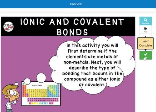 Ionic And Covalent Bonds | Chemistry Types Of Compound Bond Boom Cards™