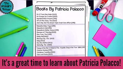 Patricia Polacco Author Study Packet by The Reading Primer | TPT