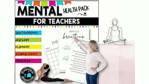 Mental Health and Wellbeing Pack for Teachers by Oceanview Resources