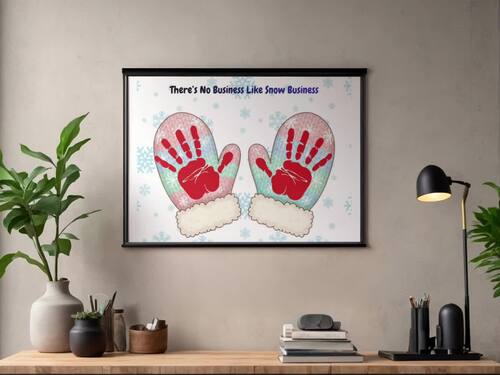 Winter Handprint Craft Mittens Handprint Activity Preschool Winter ...