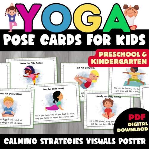 15 Yoga Poses Cards for Preschool & Kindergarten by ModernKids ...