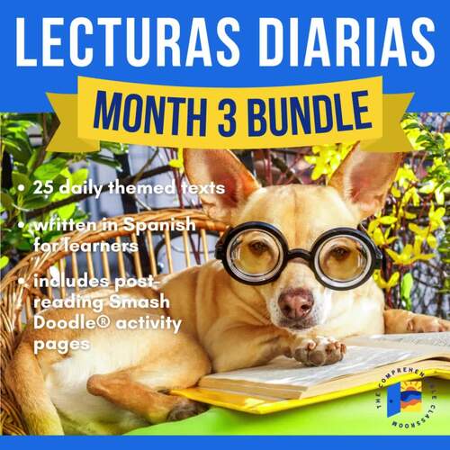 Lecturas diarias: Month #3 BUNDLE (20 readings in Spanish for beginners)