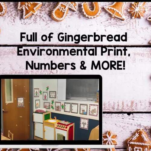 Gingerbread Bakery Dramatic Play Center Printables, Labels, & Signs