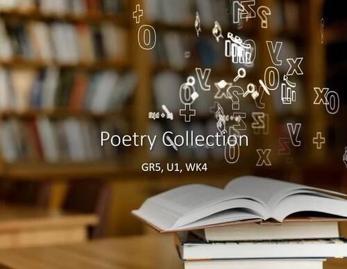 MyView 5th Grade Unit 1 Week 4 "Poetry Collection" Vocabulary ...