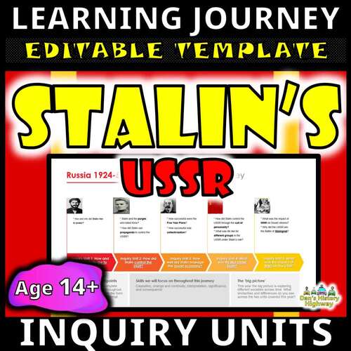 Learning Journey: Stalin's USSR | Student Learning Template | TPT
