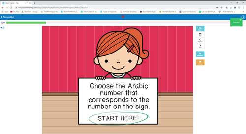 Arabic Numbers Boom Cards Distance Learning by Hands-on Multilingual Fun