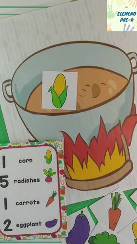 Vegetable Soup Make A Scene Morning Bin Center by ElemenoPreK | TPT