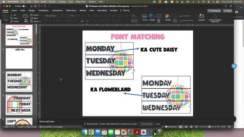 10 drawer cart labels editable- Retro Groovy Classroom Decor by Kristi ...