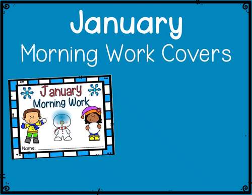 First Grade January through April ELA and Math Morning Work Bundle