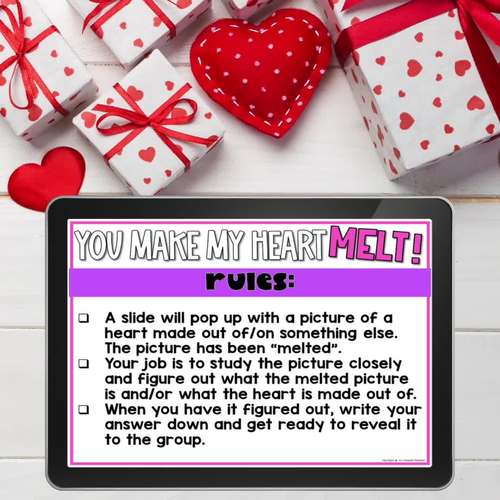 Virtual Meeting Games | Distance Learning | DIGITAL GAME | Valentine's Day
