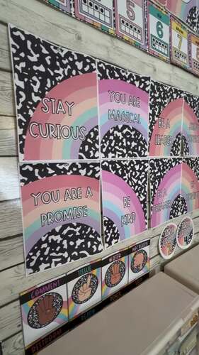 Bright Rainbow Classroom Decor Bundle by Tales of Patty Pepper | TPT
