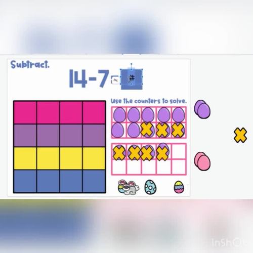 First Grade Math Subtraction Within 20 Easter Themed | TpT