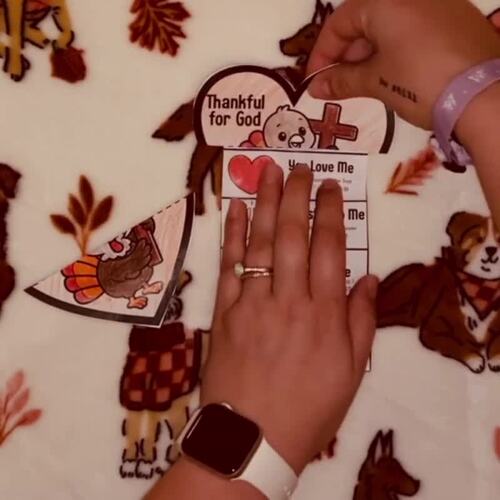 Thankful for God Turkey Thanksgiving Foldable | Autumn Christian Activity