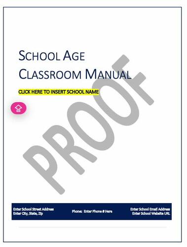 Classroom Manual for School Age by Admin 4 You | TPT